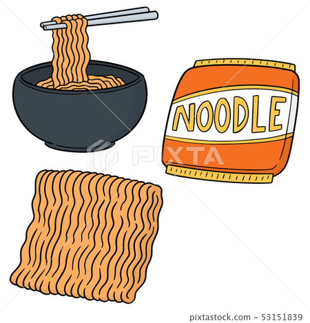 vector set of noodle - Stock Illustration [53151839] - PIXTA