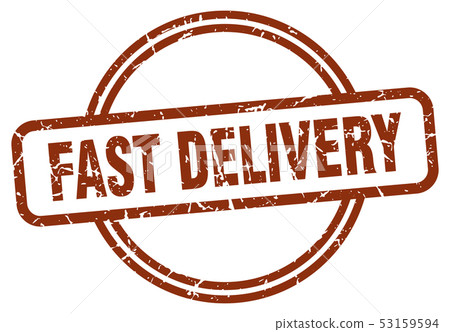 fast delivery stamp - Stock Illustration [53159594] - PIXTA