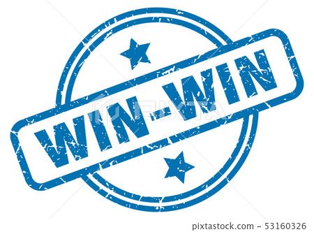 win-win grunge stamp - Stock Illustration [53160326] - PIXTA