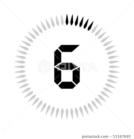 The 6 minutes or seconds timer - Stock Illustration [53167695] - PIXTA