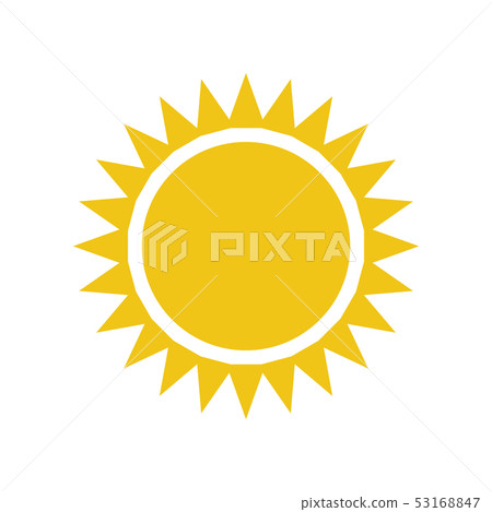 Simple vector sun - Stock Illustration [53168847] - PIXTA