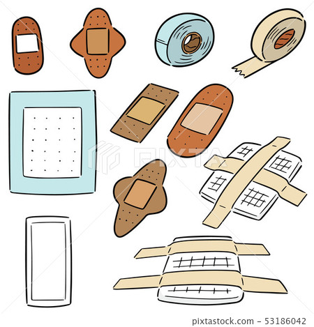 vector set of medical plaster - Stock Illustration [53186042] - PIXTA