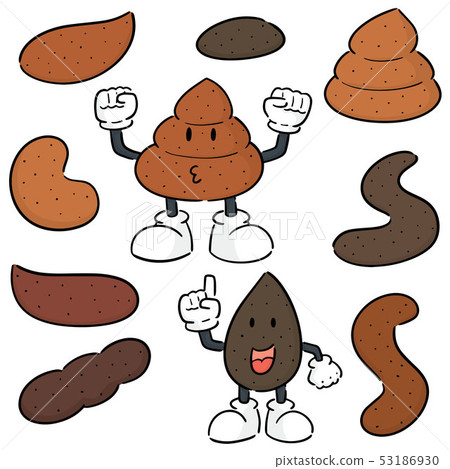 vector set of poop - Stock Illustration [53186930] - PIXTA