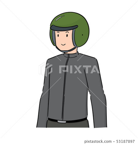 vector of man wearing helmet - Stock Illustration [53187897] - PIXTA