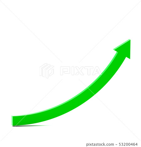 Illustration CG of rising curve - Stock Illustration [53200464] - PIXTA