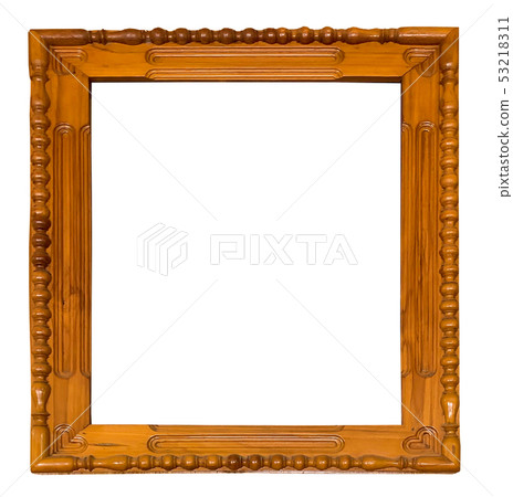Close up old wooden picture frame - Stock Illustration [53218311] - PIXTA