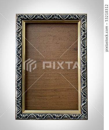 Close up old wooden picture frame - Stock Illustration [53218312] - PIXTA