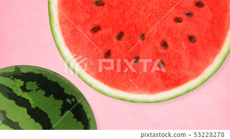 Background-summer-watermelon-pink - Stock Illustration [53228278] - PIXTA