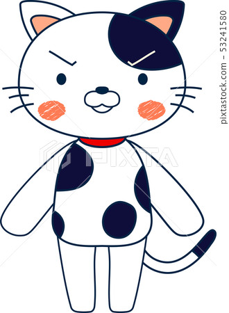 Animal buty cat cute whole body character... - Stock Illustration ...