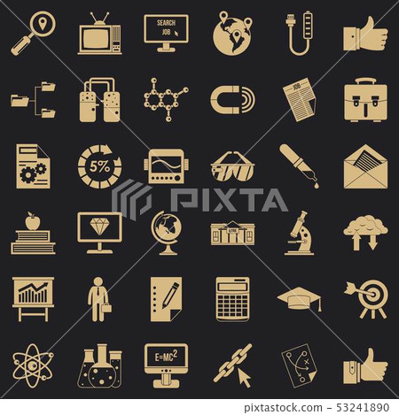 Business analysis icons set, cartoon style - Stock Illustration ...