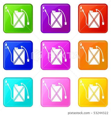 Pest control icons set 9 color collection - Stock Illustration ...