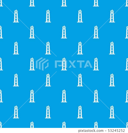 Beacon pattern vector seamless blue - Stock Illustration [53245252] - PIXTA