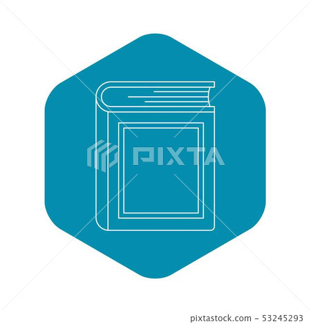 Thick book icon, outline style - Stock Illustration [53245293] - PIXTA