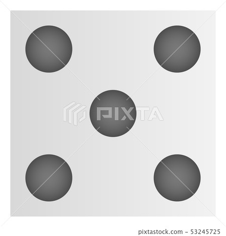 Five point dice icon, cartoon style - Stock Illustration [53245725] - PIXTA