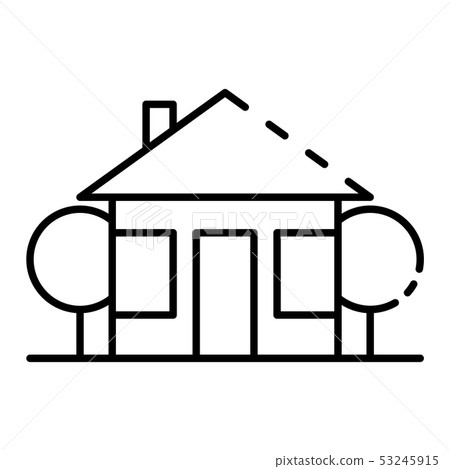 Urban house icon, outline style - Stock Illustration [53245915] - PIXTA