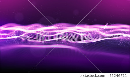 Abstract purple color. digital cyber space - Stock Illustration ...