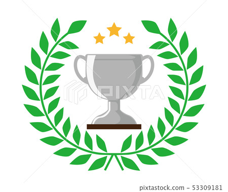 Trophy win cup win cup silver - Stock Illustration [53309181] - PIXTA
