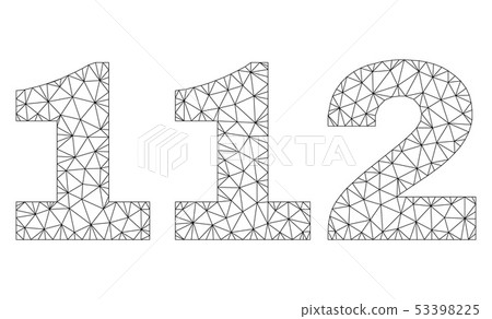 Polygonal 2D 112 Text Caption - Stock Illustration [53398225] - PIXTA