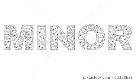 Polygonal 2D MINOR Text Tag - Stock Illustration [53398681] - PIXTA