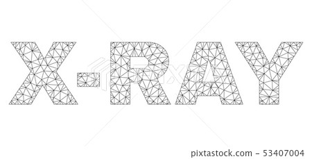 Polygonal Wire Frame X-RAY Text Label-插圖素材 [53407004] - PIXTA圖庫