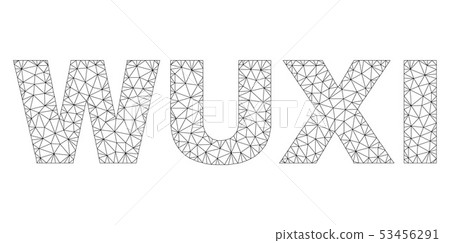 Polygonal Carcass WUXI Text Tag - Stock Illustration [53456291] - PIXTA