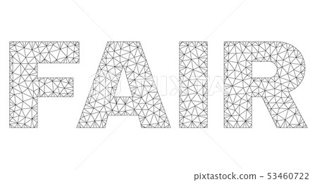 Polygonal 2D FAIR Text Tag - Stock Illustration [53460722] - PIXTA