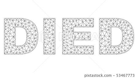 Polygonal 2D DIED Text Tag - Stock Illustration [53467773] - PIXTA