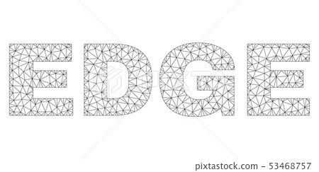 Polygonal Carcass EDGE Text Tag - Stock Illustration [53468757] - PIXTA