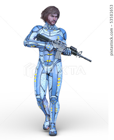 Cyber man - Stock Illustration [53581653] - PIXTA