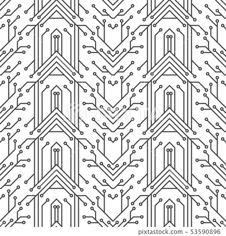 Vector seamless pattern. - Stock Illustration [53590896] - PIXTA