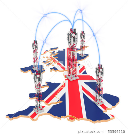 Mobile communications in the United Kingdom - Stock Illustration ...