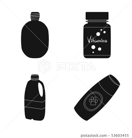 Isolated object of plastic and container logo.... - Stock Illustration ...