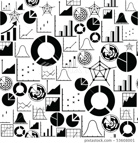 graph seamless pattern background icon. - Stock Illustration [53608001 ...