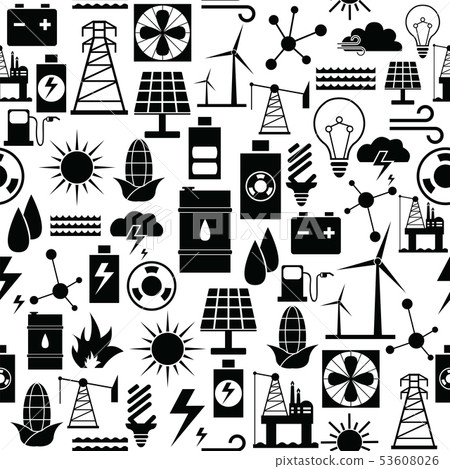 energy seamless pattern background icon. - Stock Illustration [53608026 ...