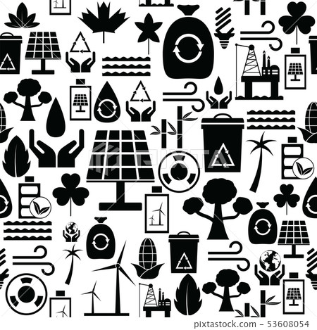 environmental seamless pattern background icon. - Stock Illustration ...