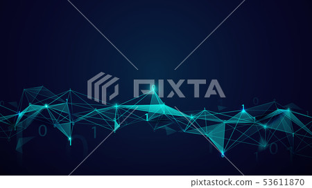 Molecules structure and binary code technology - Stock Illustration ...