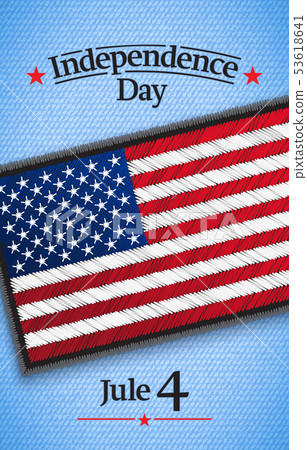 The fourth of July, American Independence Day... - Stock Illustration ...