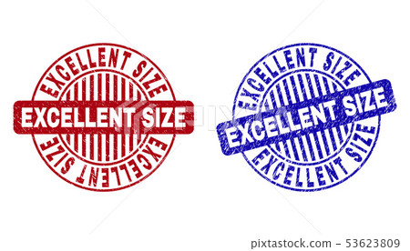 Grunge EXCELLENT SIZE Scratched Round Watermarks - Stock Illustration ...