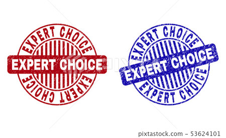 Grunge EXPERT CHOICE Textured Round Watermarks - Stock Illustration ...
