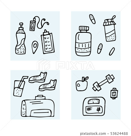 Sport activities symbols. Vector illustration. - Stock Illustration ...