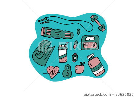 Sport activities symbols. Vector illustration. - Stock Illustration ...