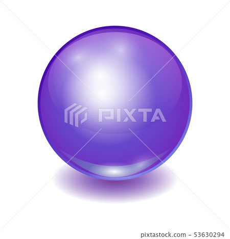 Vector realistic violet multicolor ball - Stock Illustration [53630294 ...
