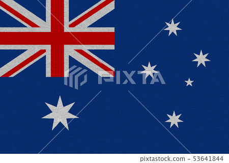 Australia flag painted on paper - Stock Illustration [53641844] - PIXTA