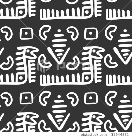 Seamless aztec vector pattern. - Stock Illustration [53644881] - PIXTA