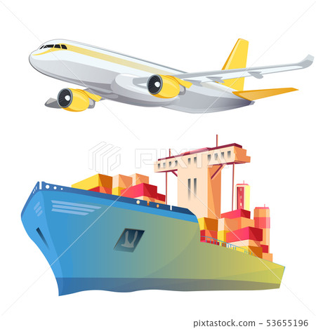Vector Transport logistics and transportation.... - Stock Illustration ...