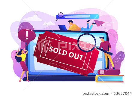 Sold-out event concept vector illustration. - Stock Illustration ...
