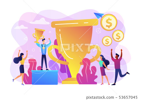 Prize pool concept vector illustration. - Stock Illustration [53657045 ...