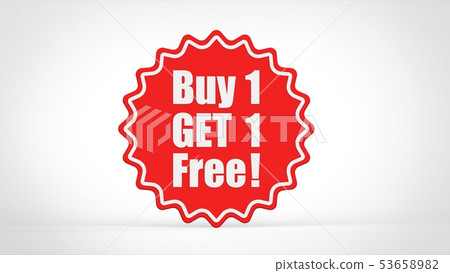 buy one get one free front - Stock Illustration [53658982] - PIXTA