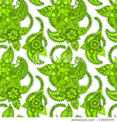 Green color line seamless design - Stock Illustration [53660549] - PIXTA