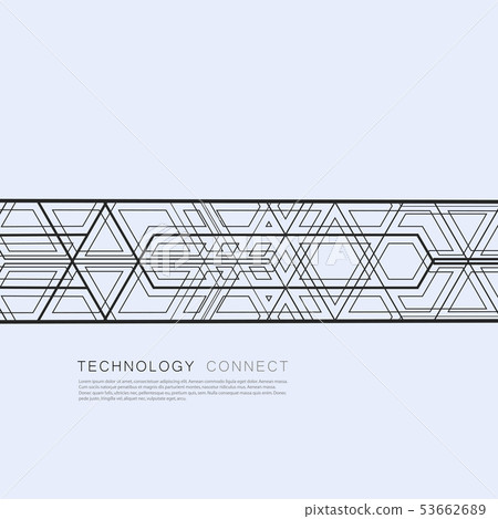 Abstract geometric overlapping lines background - Stock Illustration ...